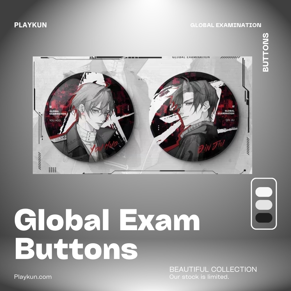Global Examination Button Set - Restart - PlayKun